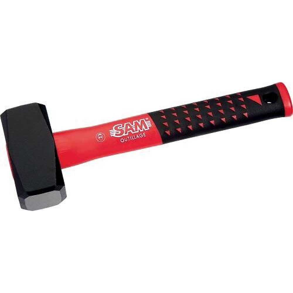 Massette carrée - tête forgée - manche fibre de verre SAM OUTILLAGE ...