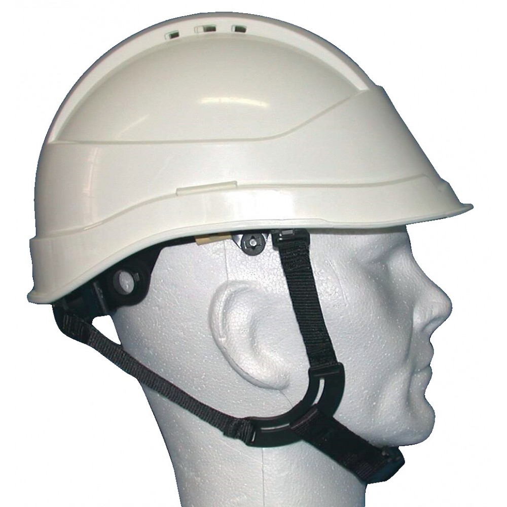 Casque de chantier BTP KARA MONTEUR - jugulaire 4 points boucle flash ...