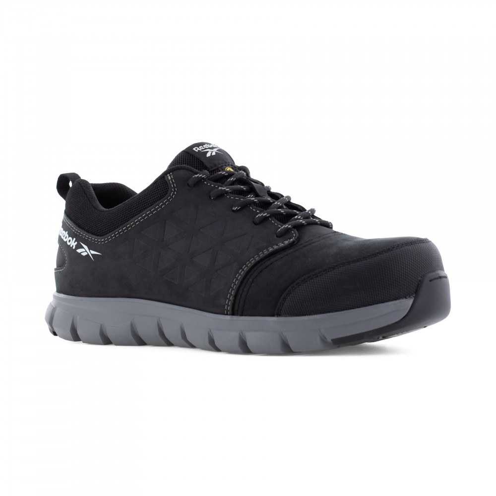 Baskets de sécurité en cuir EXCEL LIGHT S3 SRC ESD – noir Reebok | Bricozor